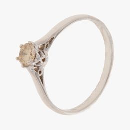 Ring aus 750er Wei&szlig;gold mit 0,25 Karat Diamanten