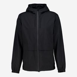 RAINS Schwarze Steppjacke mit Kapuze