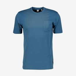 Aspesi Blaues T-Shirt mit Brusttasche