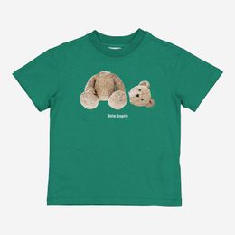 Grünes T-Shirt mit Teddybär-Aufdruck