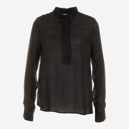 caliban Schwarze transparente Bluse