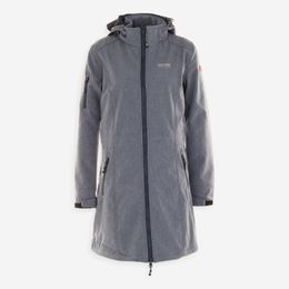 Graue Gisella Jacke mit Melange-Muster