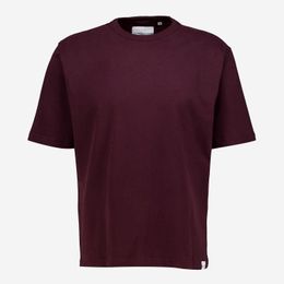Burgunderrotes Relaxed Fit T-Shirt