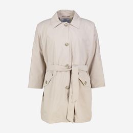 Beigefarbener Trenchcoat