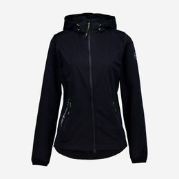 Schwarze Softshell-Jacke mit Logo