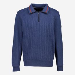 Casamoda Blaues Sweatshirt mit halbem Reißverschluss
