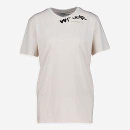 OOF Wear Cremefarbenes T-Shirt mit Logo