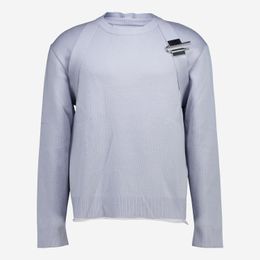 Givenchy Graublauer Pullover aus Wollmischung