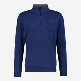 Calvin Klein Blaues Sweatshirt mit halbem Reißverschluss