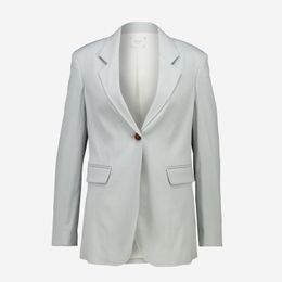 Alysi Grauer formeller Blazer aus Wolle