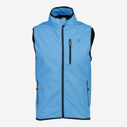 Blaue Weste mit Logo-Details