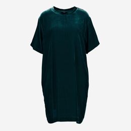 Aspesi Dunkelblaues Minikleid aus Velours