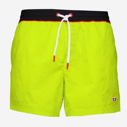 Diesel Limettengrüne Badeshorts mit Logo