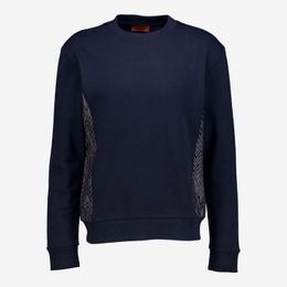 Missoni Dunkelblaues Sweatshirt mit Rundhalsausschnitt