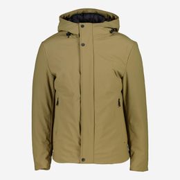 Braune Steppjacke mit Kapuze