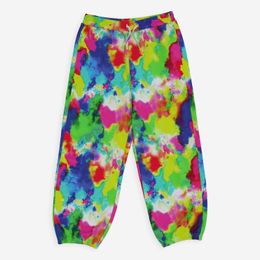 Mehrfarbige Jogginghose mit Tie-Dye-Effekt