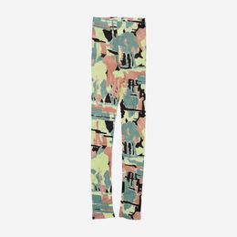 Mehrfarbige Leggings mit abstraktem Muster