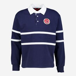 Dunkelblaues Sweatshirt mit gesticktem Logo