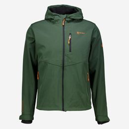 Armeegr&uuml;ne Softshell Jacke mit Futter aus Fleece