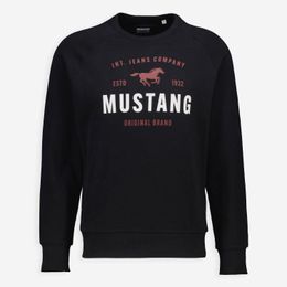 Mustang Schwarzes Sweatshirt mit Logo