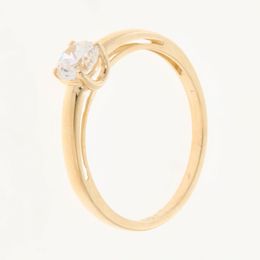 Ring aus 375er Gold mit Zirkon