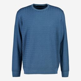 Ferrante Blauer Pullover mit Rundhalsausschnitt