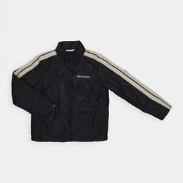 Palm Angels Schwarze Jacke mit Stehkragen