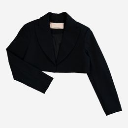 Elisabetta Franchi Schwarzer Cropped Fit Blazer