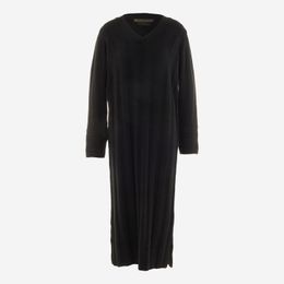 Smith & Soul Schwarzes Strick-Midikleid mit Streifenmuster