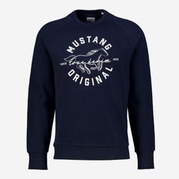 Mustang Dunkelblaues Sweatshirt mit Logo