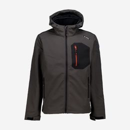 Dunkelgraue Jacke mit Kapuze