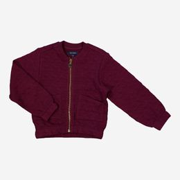 Blue Seven Burgunderrote Sweatjacke mit Rei&szlig;verschluss