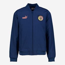 Puma Dunkelblaue Bomberjacke mit Manchester-City-Motiv