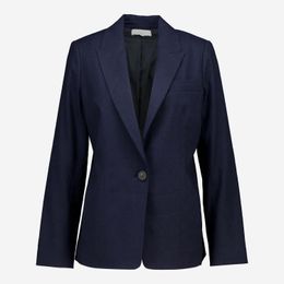 Vince Dunkelblauer Blazer aus Leinenmischung