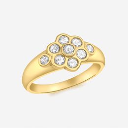 Ring aus 375er Gold mit 0,50 ct Diamanten