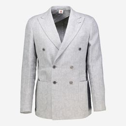 Borrelli Napoli Grauer Blazer aus Leinen
