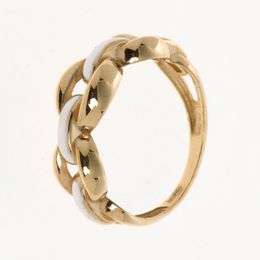 Ring aus 375er Gold im Ketten-Design