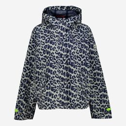 No. 1 Como Grauer Quinn Parka mit Animalprint