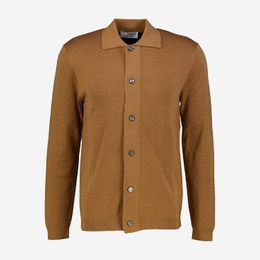 Selected Homme Braune Strickjacke aus Wolle
