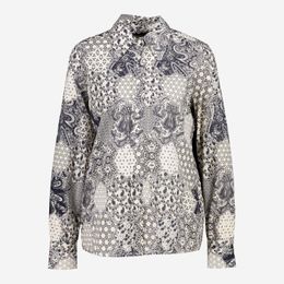 0039 Italy Cremefarbene Mirjam Bluse mit Paisley-Muster