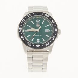 Luminox Armbanduhr aus Edelstahl mit gr&uuml;nem Zifferblatt