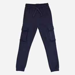 Dunkelblaue Jogginghose mit Cargotaschen