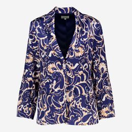 Blauer Blazer aus Seidenmischung