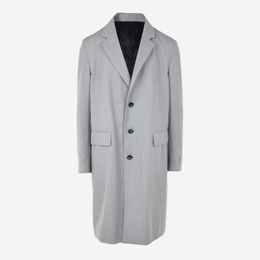 BOSS Grauer Mantel aus Wolle