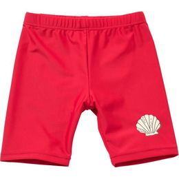 UV Badehose mit Muschel-Motiv, rot, Gr. 122/128 PUSBLU