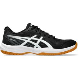 asics Upcourt 6 Hallenschuhe Herren - schwarz - Gr. 43 1/2 - Lederimitat