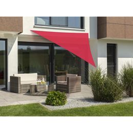 Schneider Sonnensegel Lanzarote Rot 360 x 360 x 360 cm 100 % Polyester, wasserabsto&szlig;end impr&auml;gniert, doppelt vern&auml;hter Randsaum,