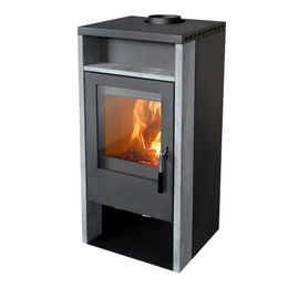 FIREFIX Kaminofen 'Kronos' Stahl/Naturstein 6,2 kW