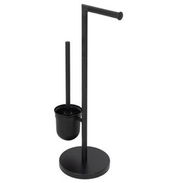 toom WC-Garnitur &#039;Farol&#039; schwarz 27 x 58 x 18 cm