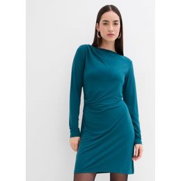 bonprix Kleid mit U-Bootausschnitt, petrol
